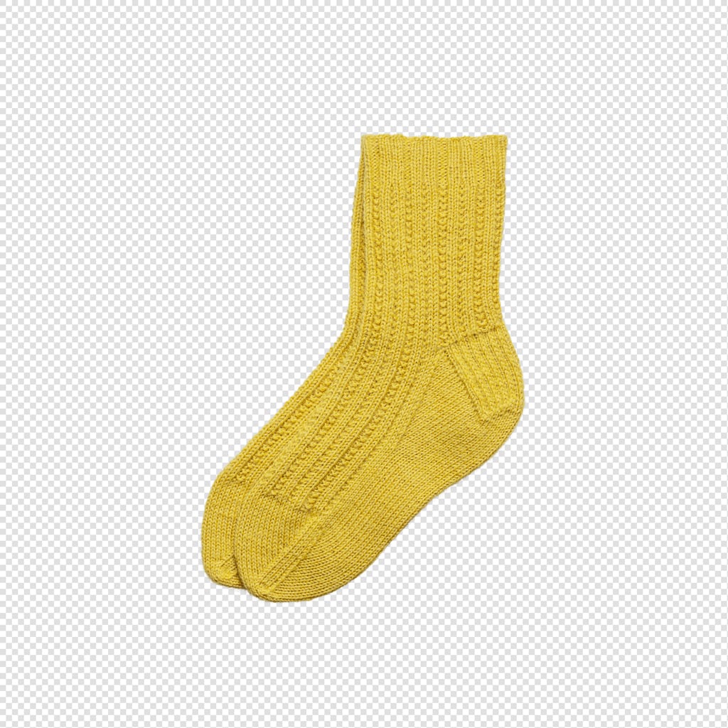Clean isolated psd image of wool socks on transparent background with ...